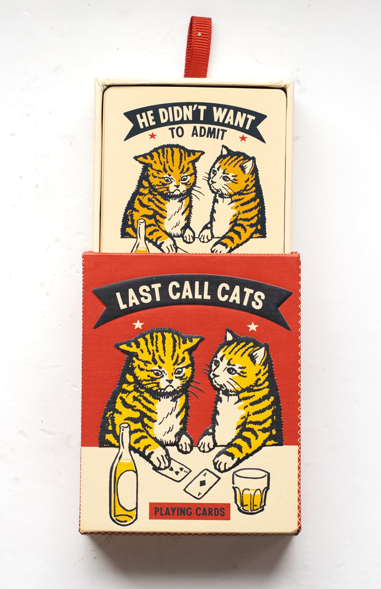Last Call Cats Playing Cards Product – Ravi Zupa Arts