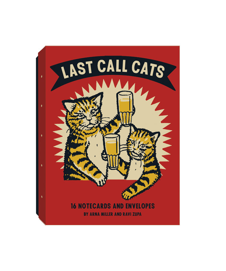 Last Call Cats Notecards – Ravi Zupa Arts