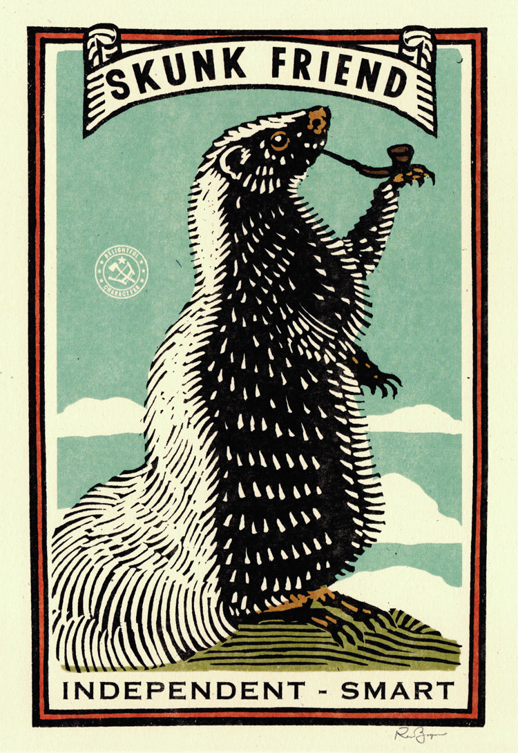 Skunk Friend Print – Ravi Zupa Arts