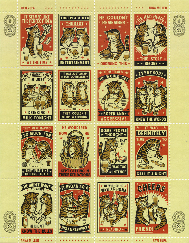 Strike Your Fancy Stamp Sheet – Ravi Zupa Arts